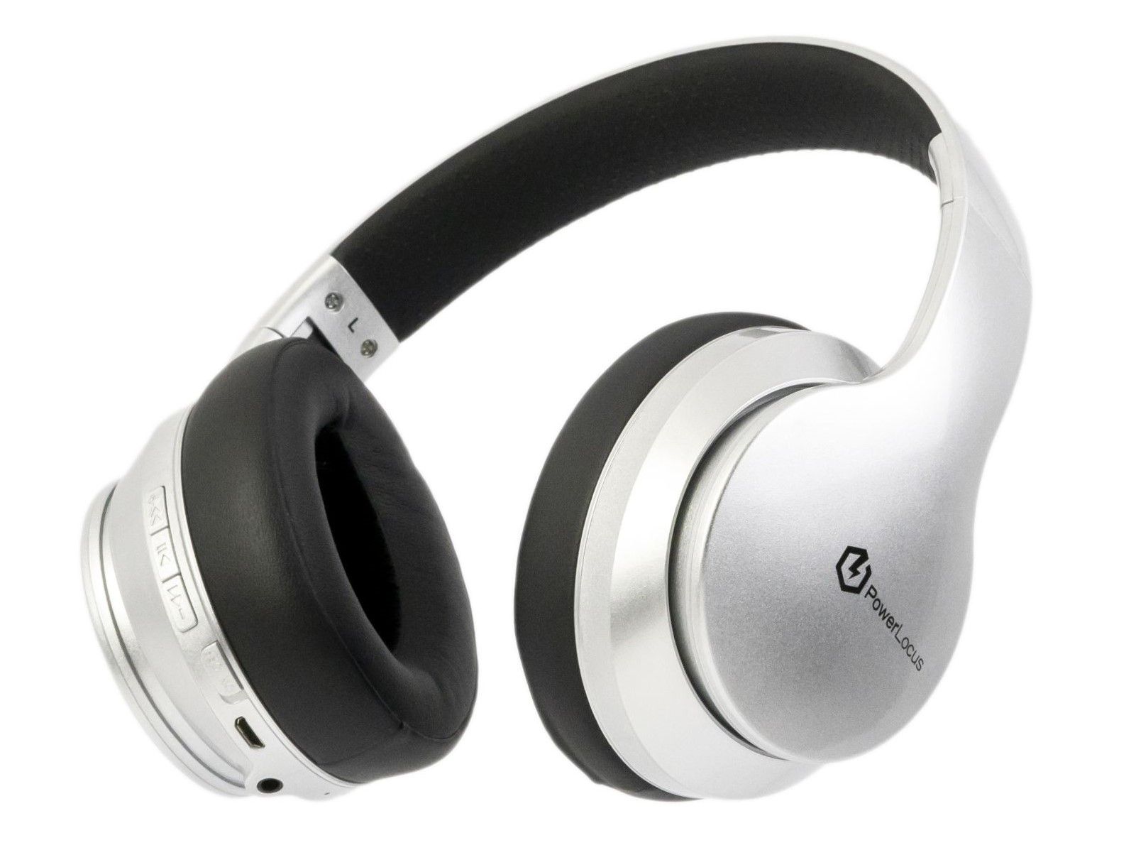Безжични слушалки PowerLocus - P6, сребристи | Ozone.bg