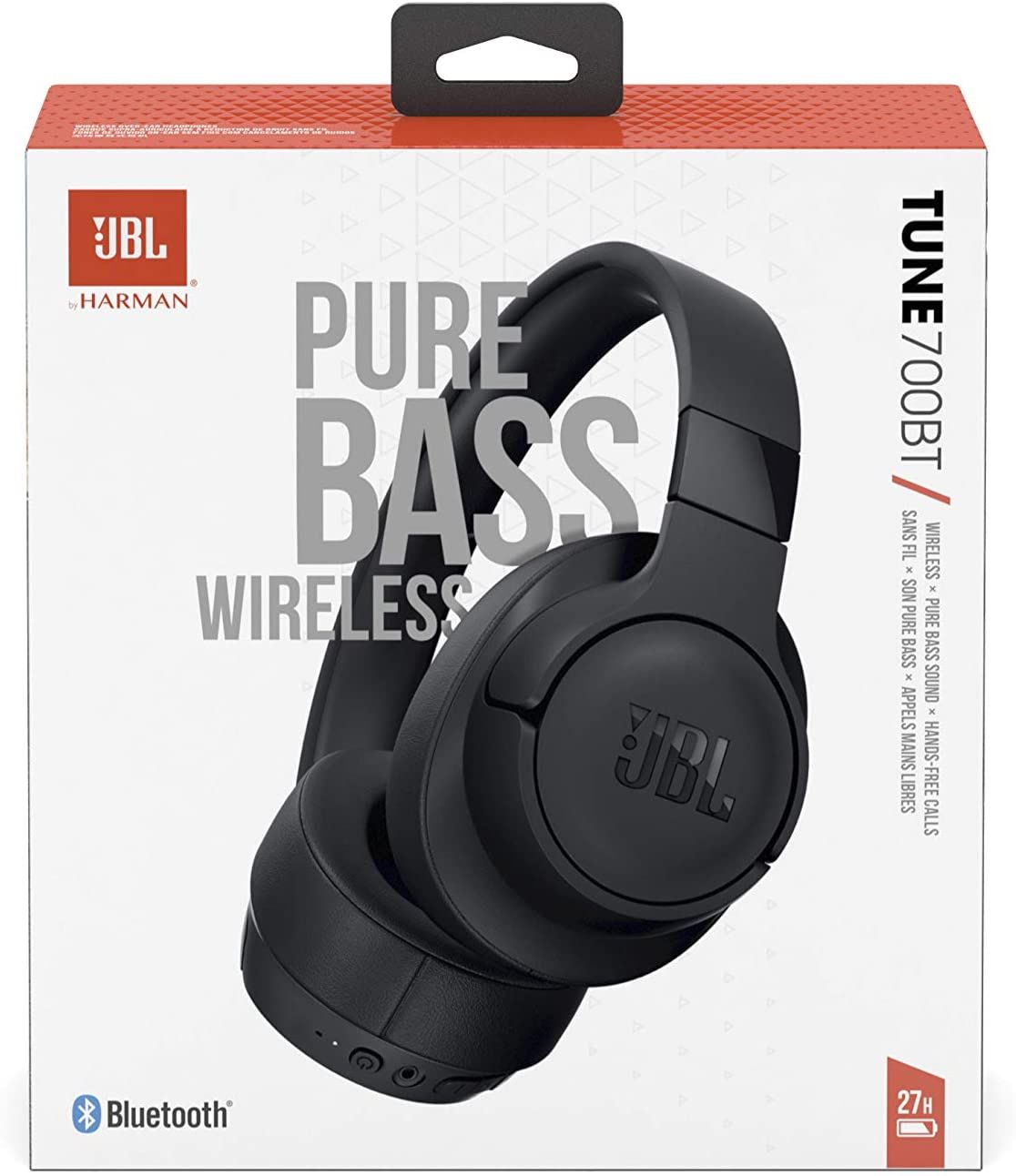 Безжични слушалки с микрофон JBL - T700BT, черни | Ozone.bg
