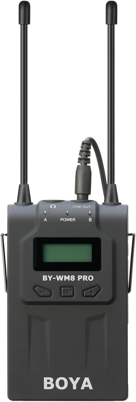 Безжичен ресийвър Boya - BY-RX8 Pro, черен | Ozone.bg