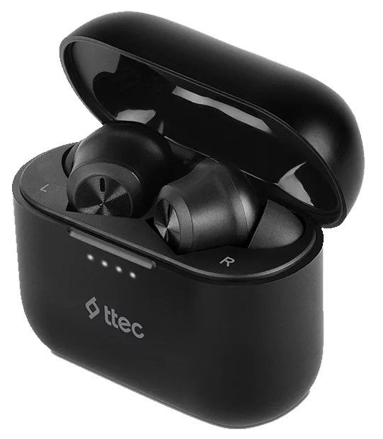 Безжични слушалки ttec - AirBeat Play, TWS, черни | Ozone.bg
