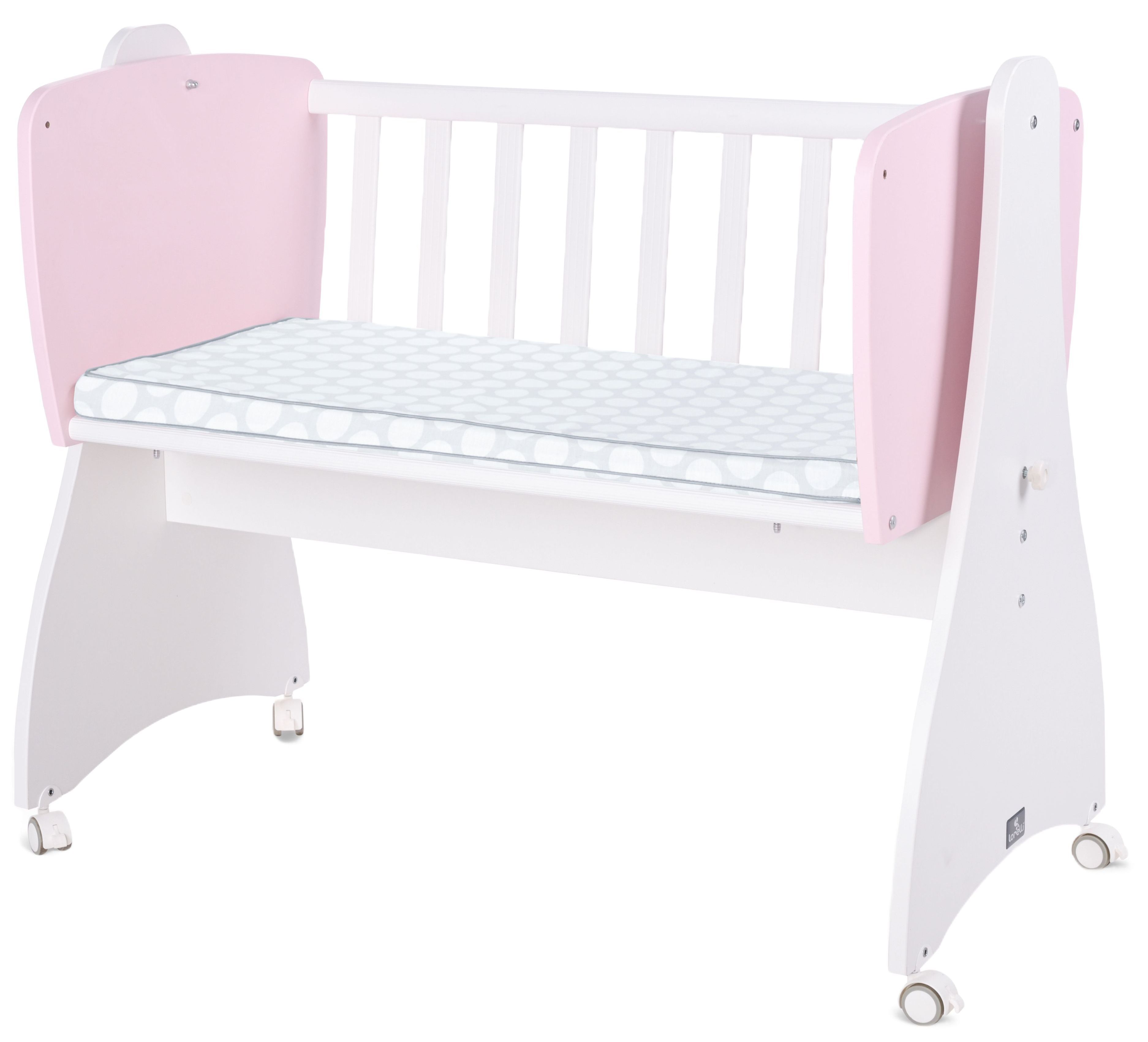 Бебешко легло-люлка Lorelli - First Dream, бяло/розово | Добра цена ...