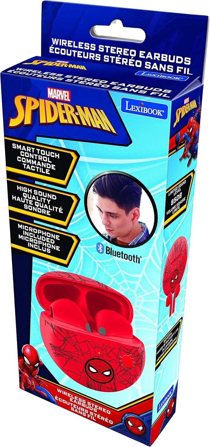 Безжични слушалки Lexibook - Earbuds HPBT05SP, TWS, Spider Man | Ozone.bg