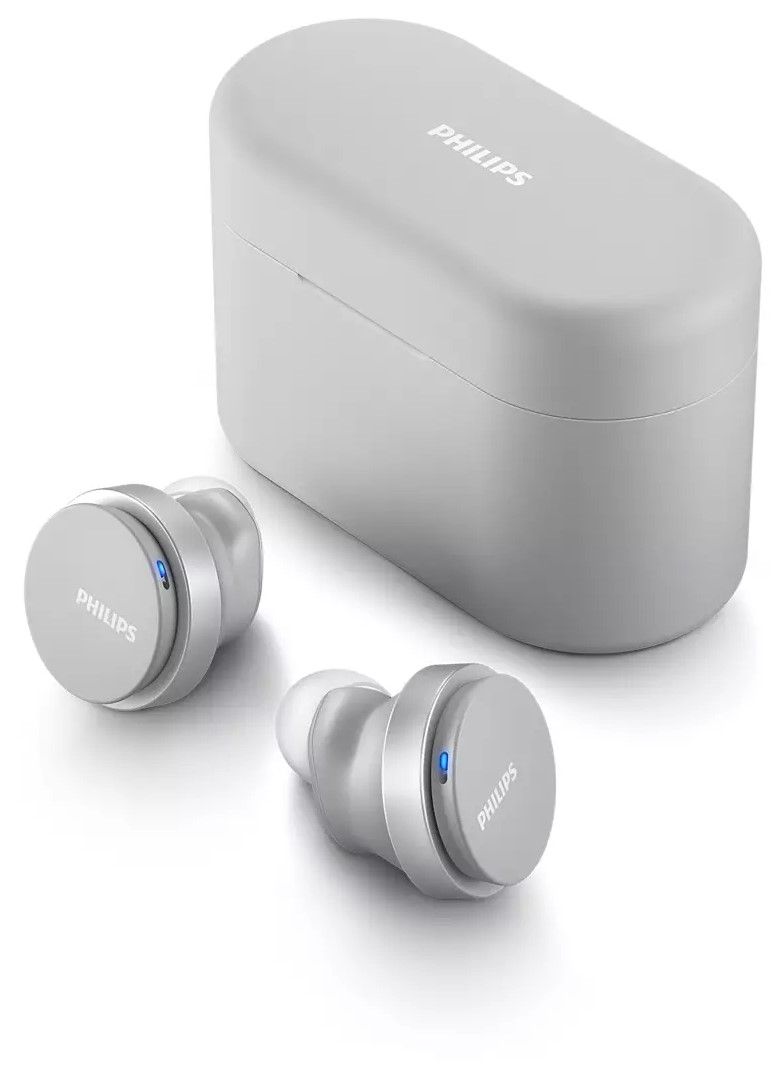 Безжични слушалки Philips - TAT8506WT/00, TWS, ANC, бели | Ozone.bg