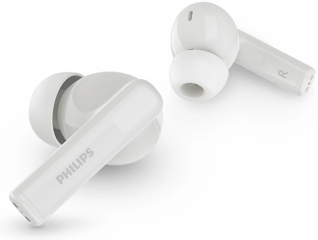 Безжични слушалки Philips - TAT2520WT/00, TWS, ANC, бели | Ozone.bg
