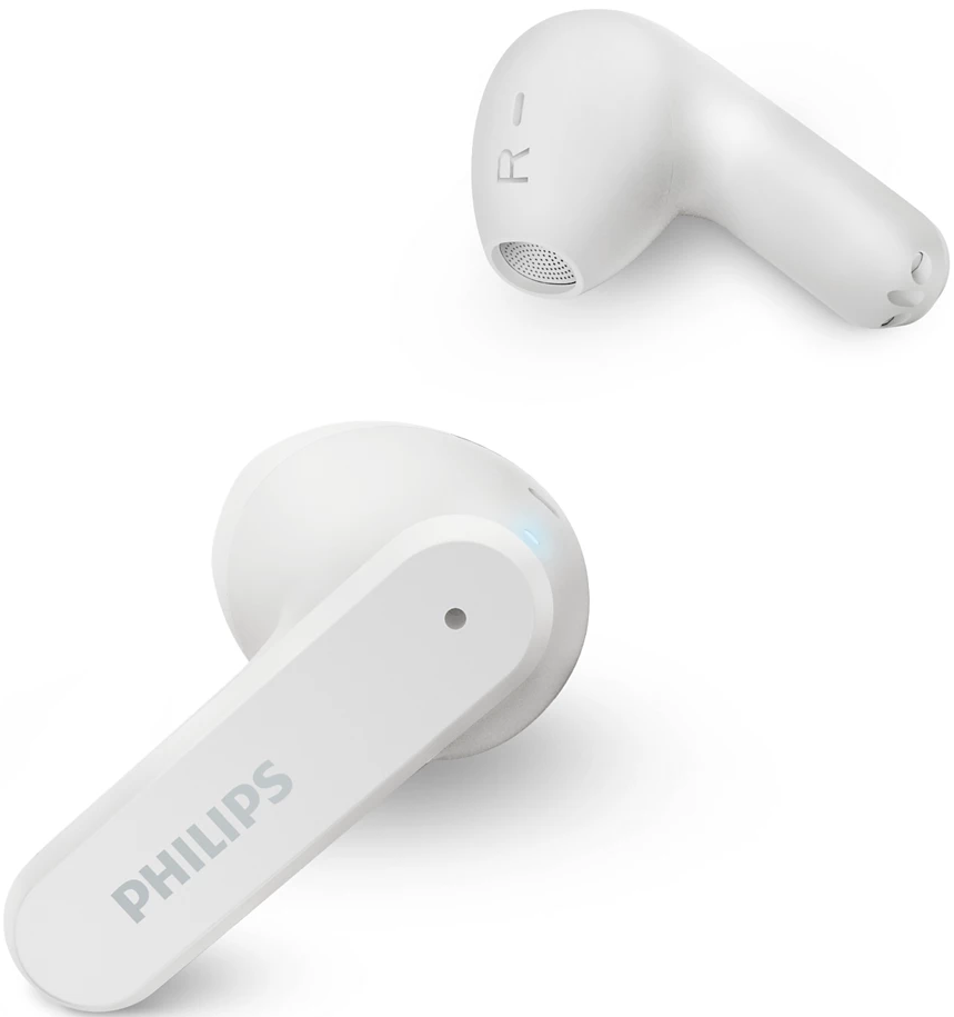 Безжични слушалки Philips - TAT2139WT/00, TWS, бели | Ozone.bg