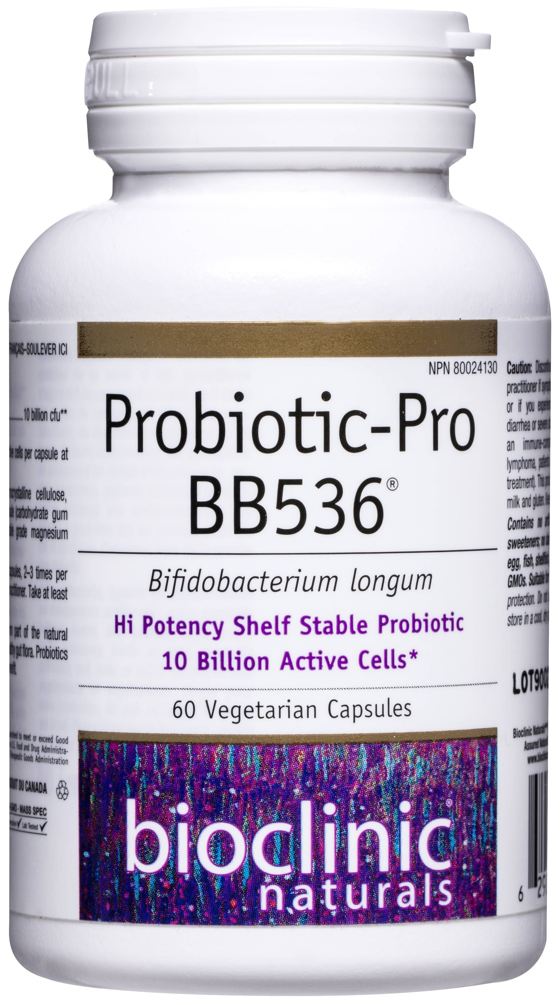 Bioclinic Naturals Probiotic-Pro BB536, 60 веге капсули, Natural ...