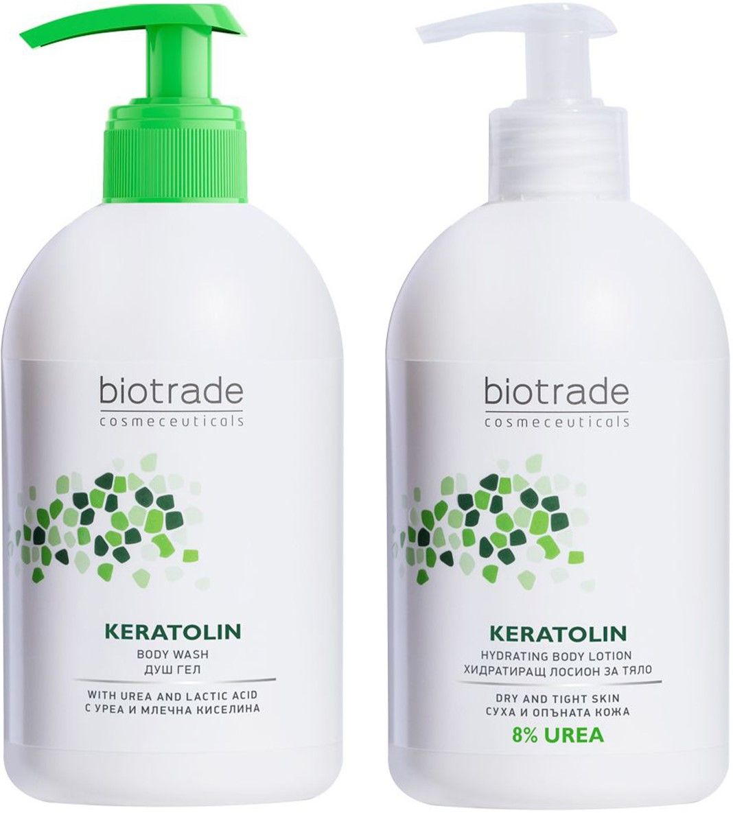 Biotrade Keratolin Body Комплект - Душ гел и Лосион за тяло, 8% урея, 2 ...