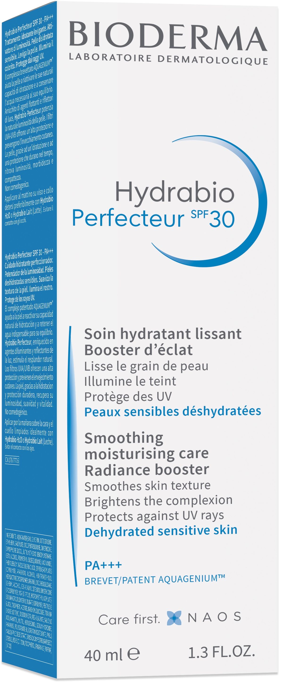 Bioderma Hydrabio Изглаждащ и озаряващ крем Perfecteur, SPF 30, 40 ml ...