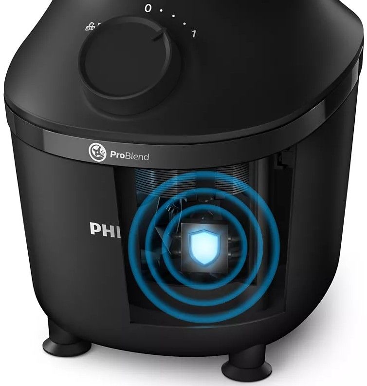 Блендер Philips - S3000 HR2041/15, 450W, 1+impulse, 1.9l, черен | Ozone.bg