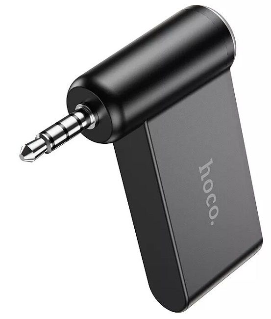 Bluetooth адаптер Hoco - E58, Aux Jack 3.5mm, черен | Ozone.bg