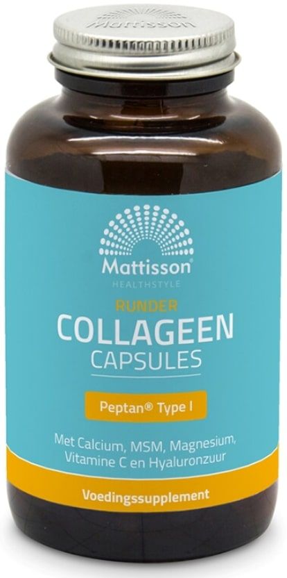 Runder Collagen Peptan Type I, 180 капсули, Mattisson Healthstyle ...