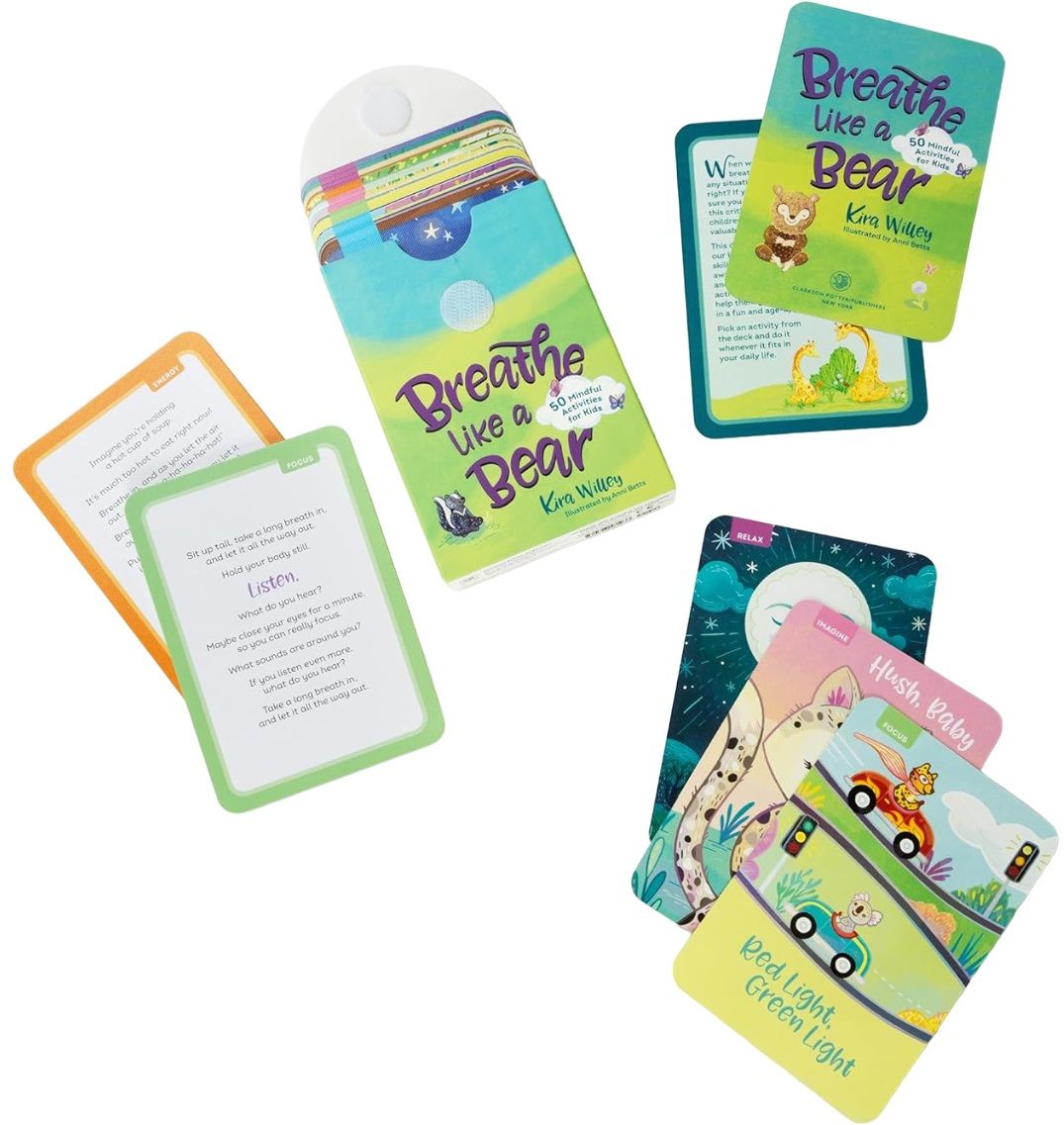 Breathe Like a Bear Mindfulness Cards: 50 Mindful Activities for Kids ...