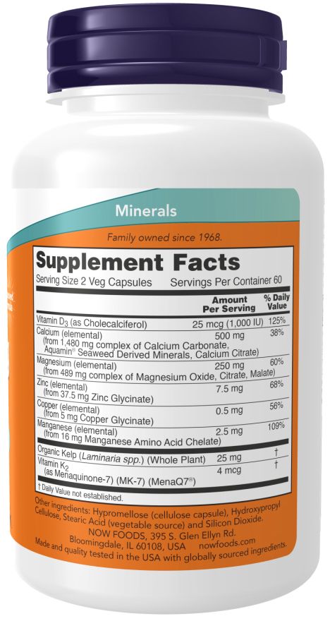 Cal-Mag Caps, 240 капсули, Now | Ozone.bg