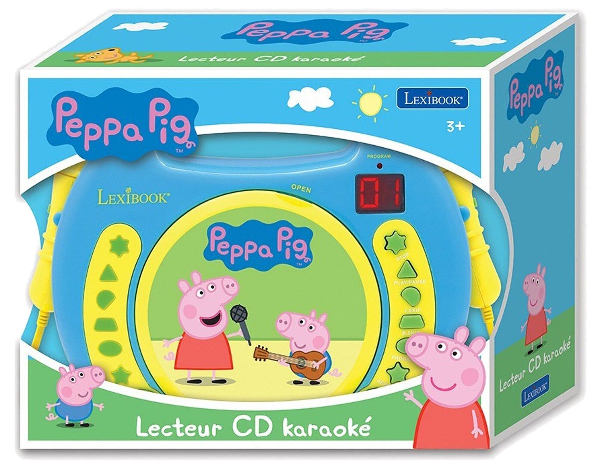 CD плейър Lexibook - Peppa Pig RCDK100PP, син/жълт | Ozone.bg