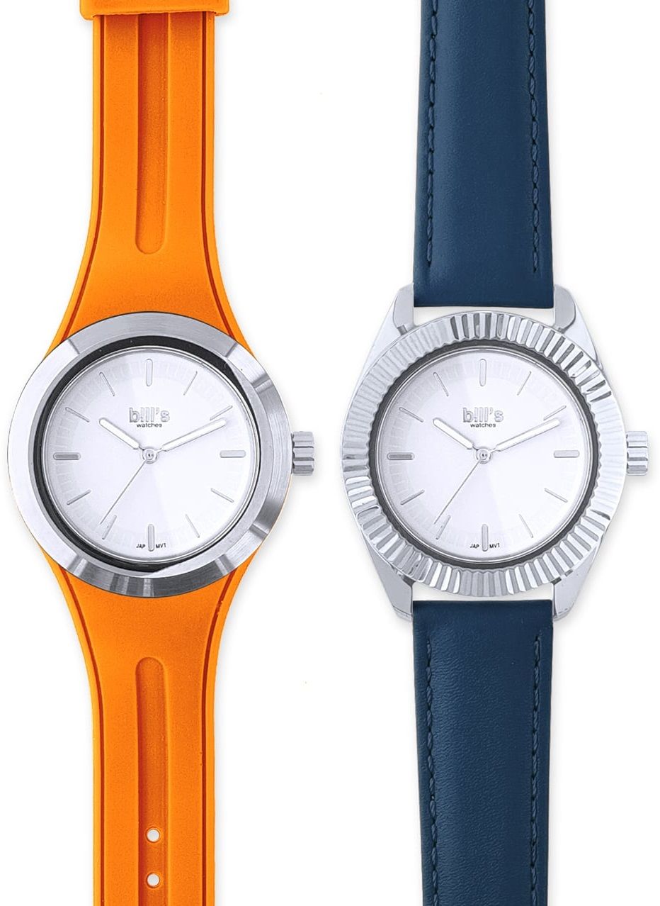 Часовник Bill's Watches Twist - Orange & Navy Blue | Ozone.bg
