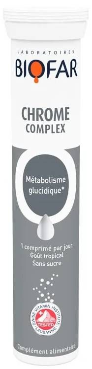 Chrome Complex, 20 ефервесцентни таблетки, Biofar | Ozone.bg