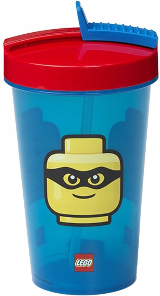 Чаша със сламка Lego Classic - 500 ml, синя | Ozone.bg