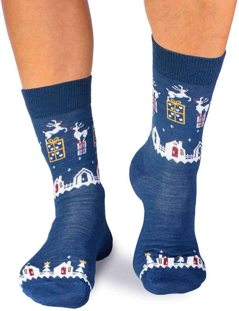 Чорапи Pirin Hill - Merino Presents, размер 43-46, сини | Ozone.bg