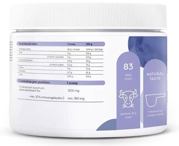 Colostrum Powder, 1200 mg, 100 g, Osavi | Ozone.bg