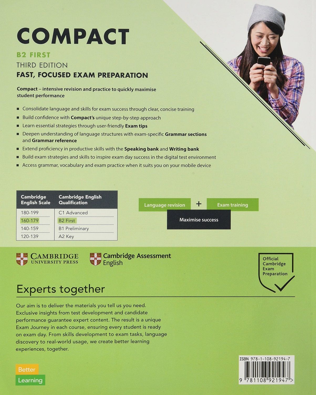 Compact First Workbook with Answers with Audio (3th Edition) | Ozone.bg