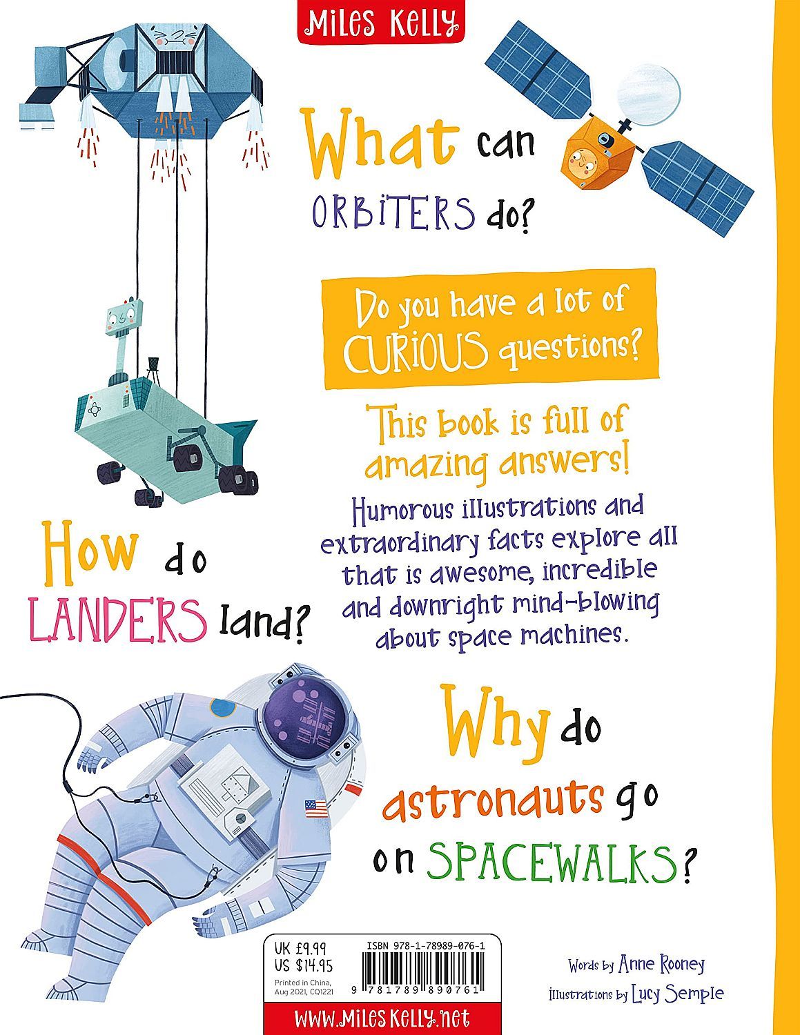 Curious Questions and Answers: Space Machines (Miles Kelly) | Anne ...