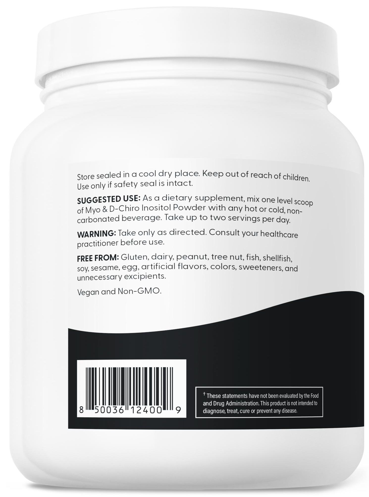 Myo + D-Chiro Inositol Powder, 180 дози, Fairhaven Health | Ozone.bg