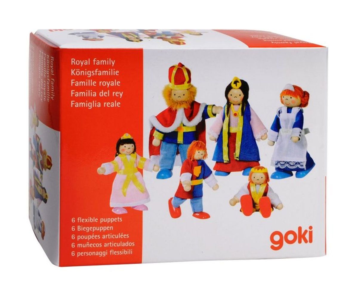 Дървени гъвкави кукли Goki - Кралско семейство | Отлична цена | Ozone.bg