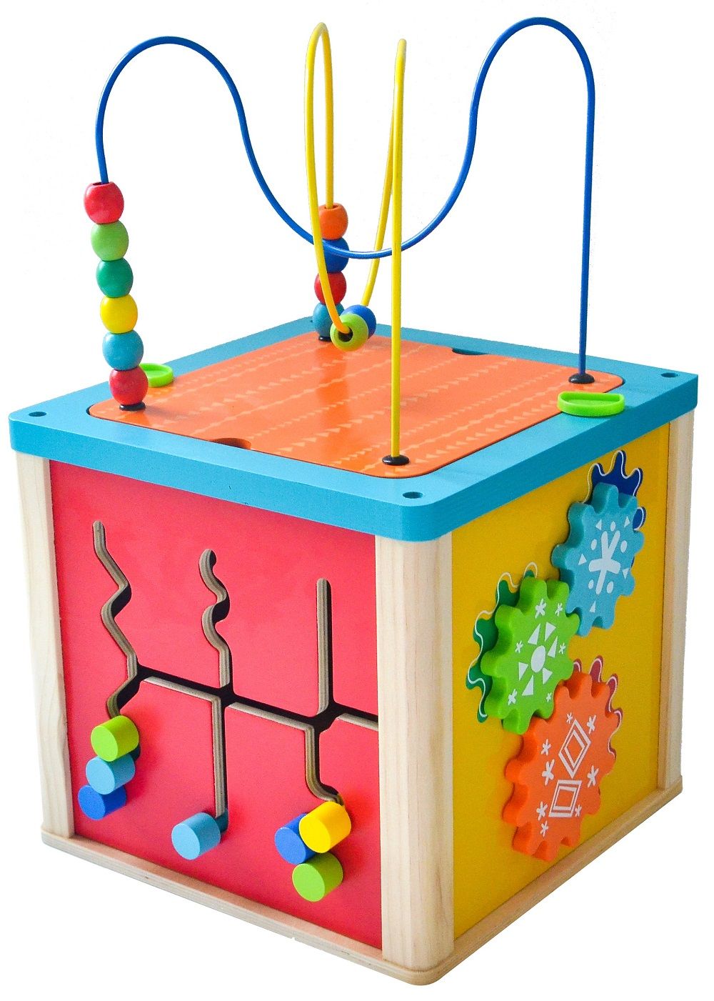 Дървена играчка Acool Toy - Многофункционален куб | Отлична цена | Ozone.bg