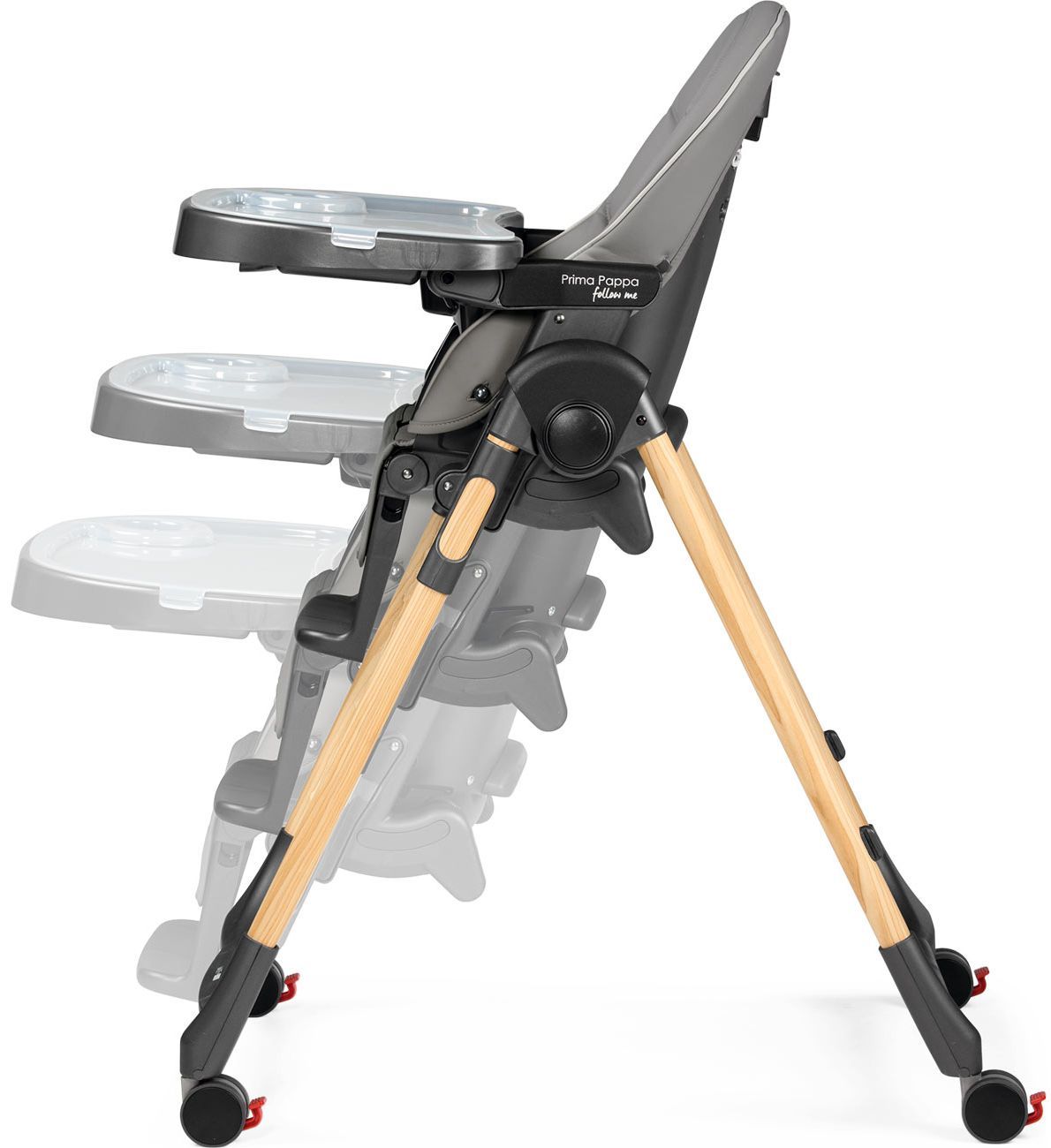 Дървен стол за хранене Peg-Perego - Prima Pappa Zero 3, Ambiance Ice ...