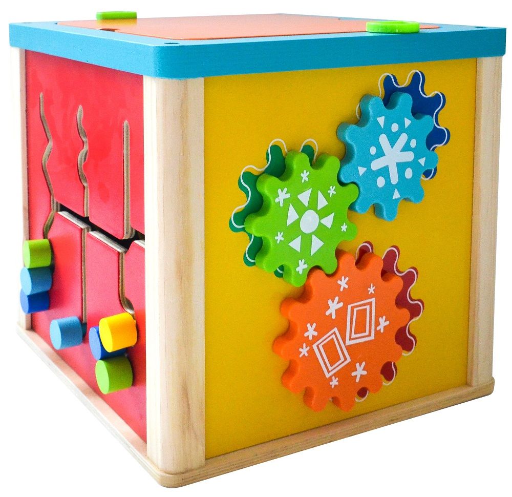 Дървена играчка Acool Toy - Многофункционален куб | Отлична цена | Ozone.bg