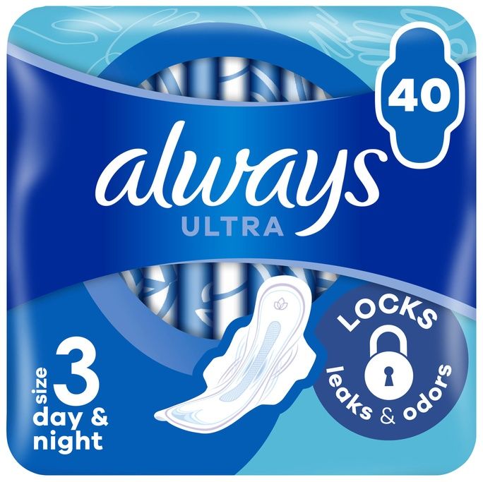 Дамски превръзки с крилца Always Ultra - Day & Night, Giga Pack, размер ...