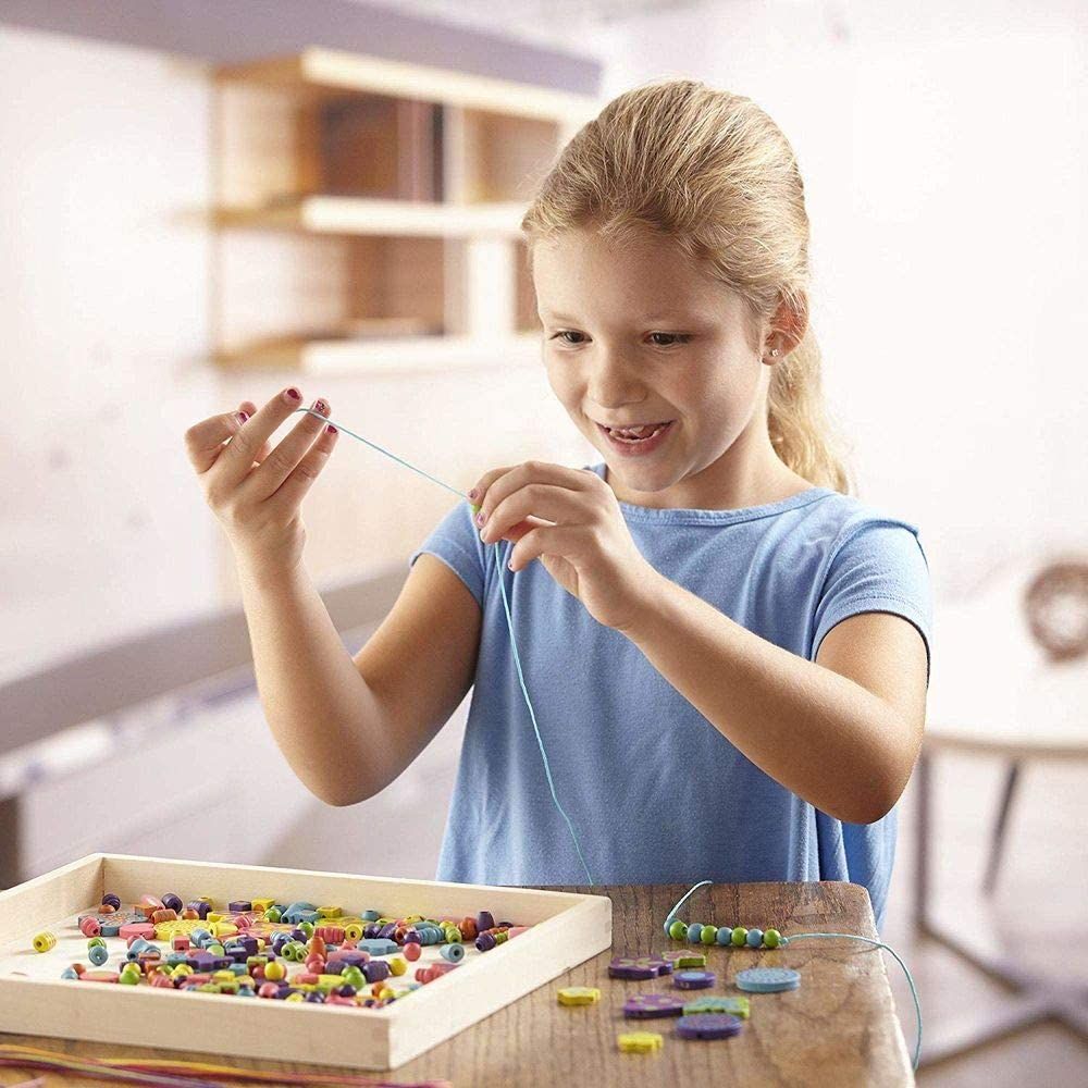 Дървени мъниста Melissa & Doug - Букет от цветя, в кутия | Отлична цена ...