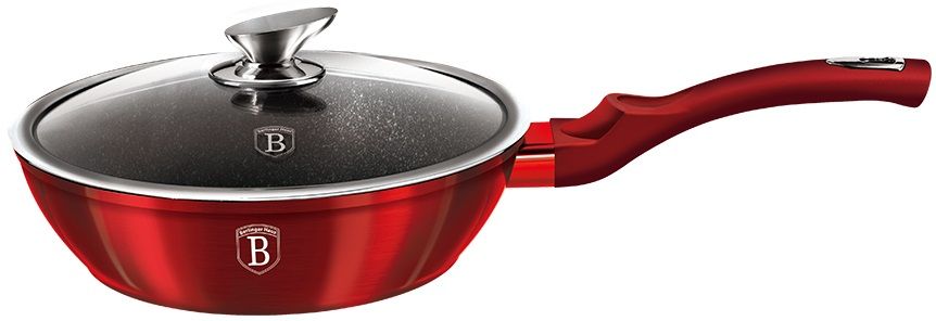 Дълбок тиган Berlinger Haus - Metallic Line Burgundy Edition, 24 cm, 2.3 l | Ozone.bg