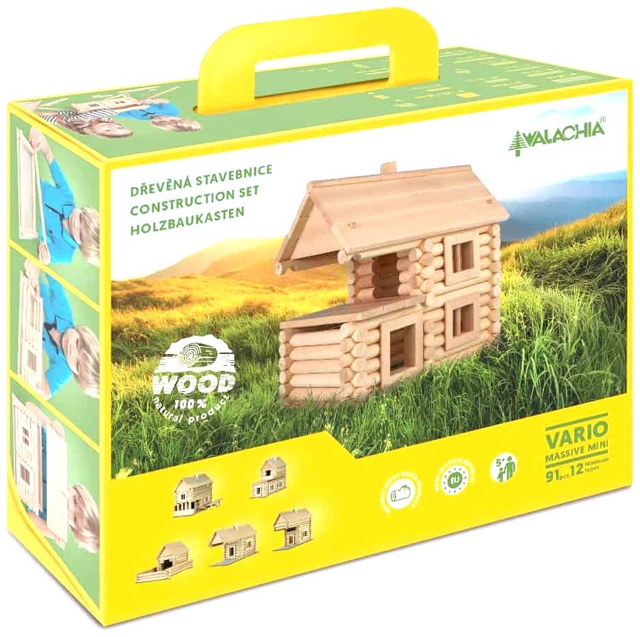 Дървен сглобяем модел Walachia - Варио: Масив Мини, 91 части (12 ...