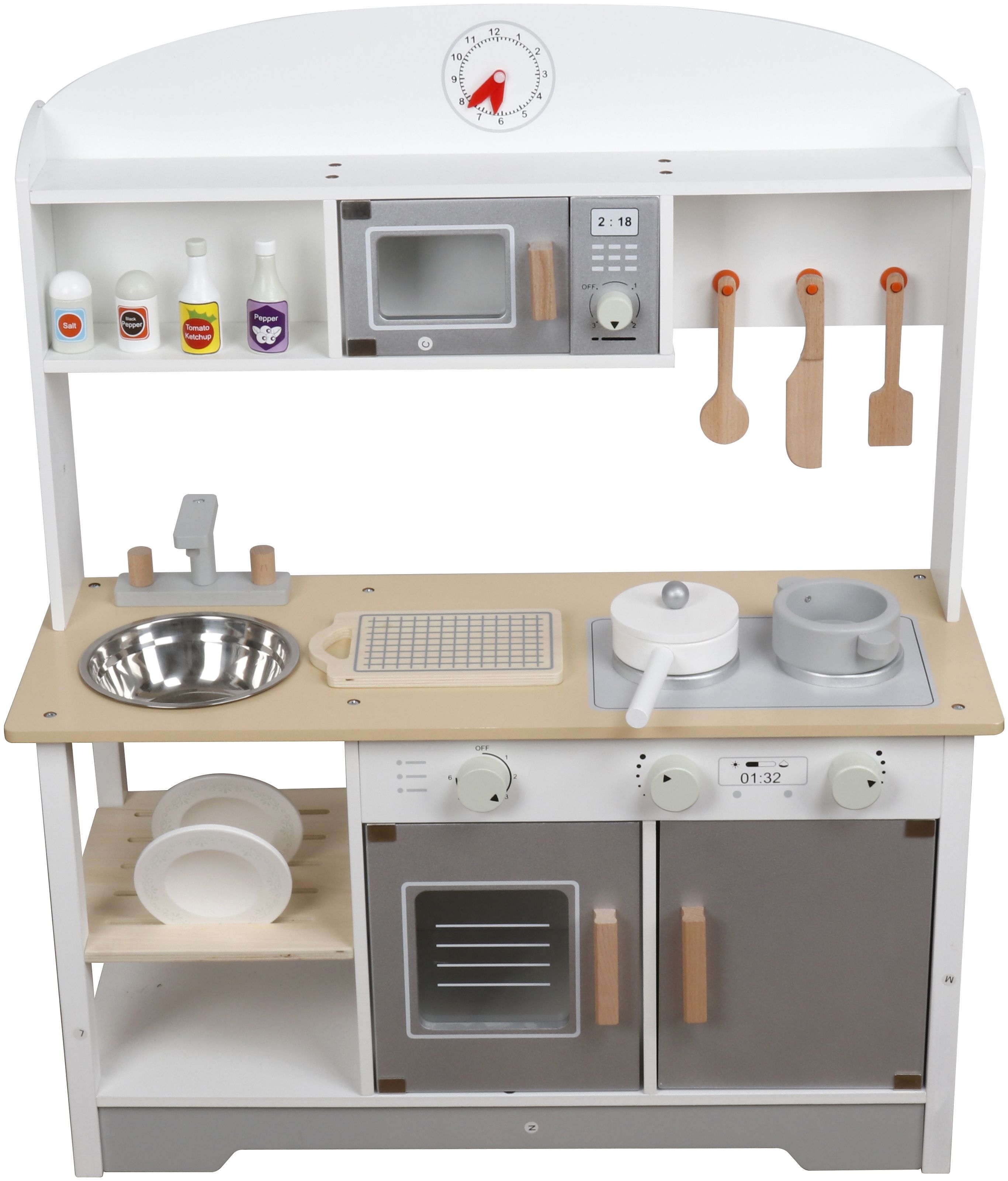 Детска дървена кухня Moni Toys - Nicole | Отлична цена | Ozone.bg
