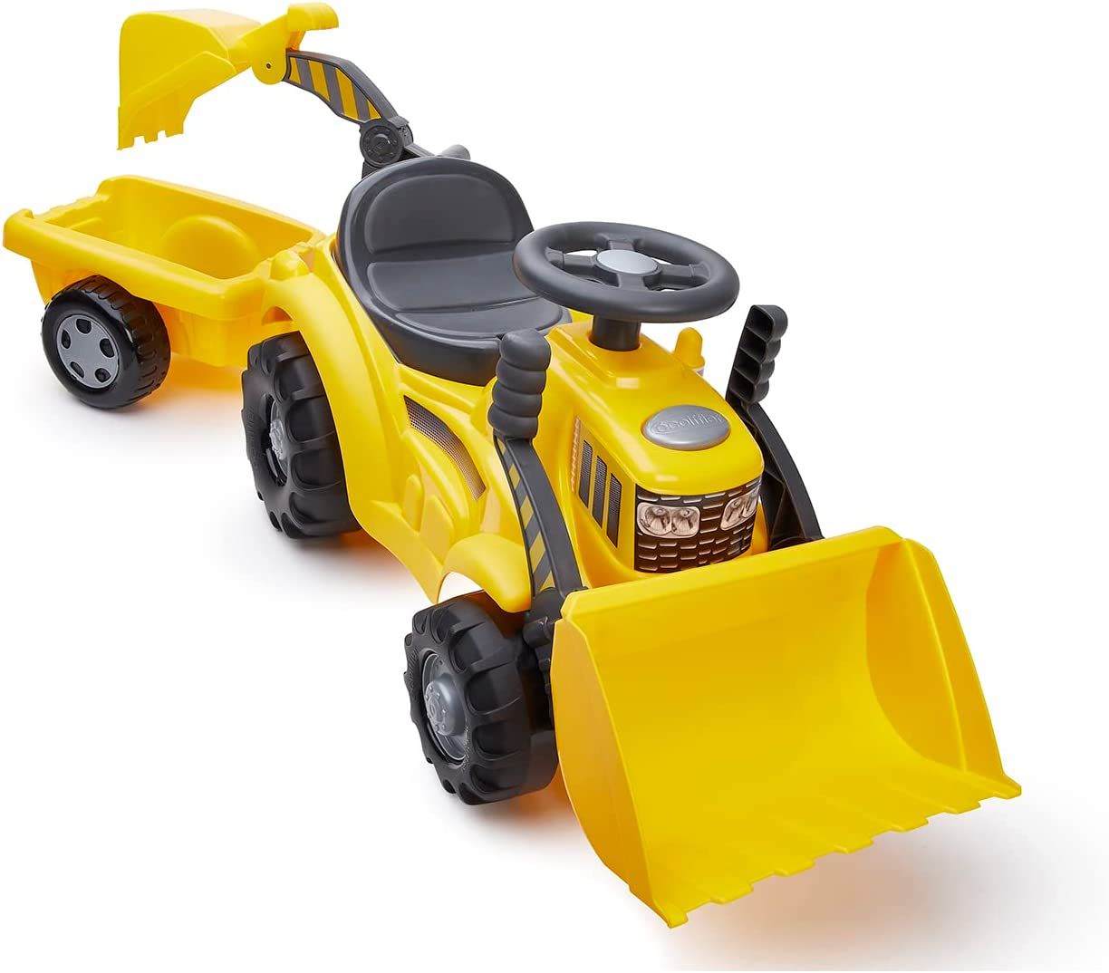 Детски багер за яздене Ecoiffier - С ремарке | Отлична цена | Ozone.bg