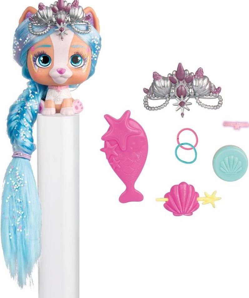 Детска играчка Vip Pets - Модно кученце с 9 изненади за прически ...