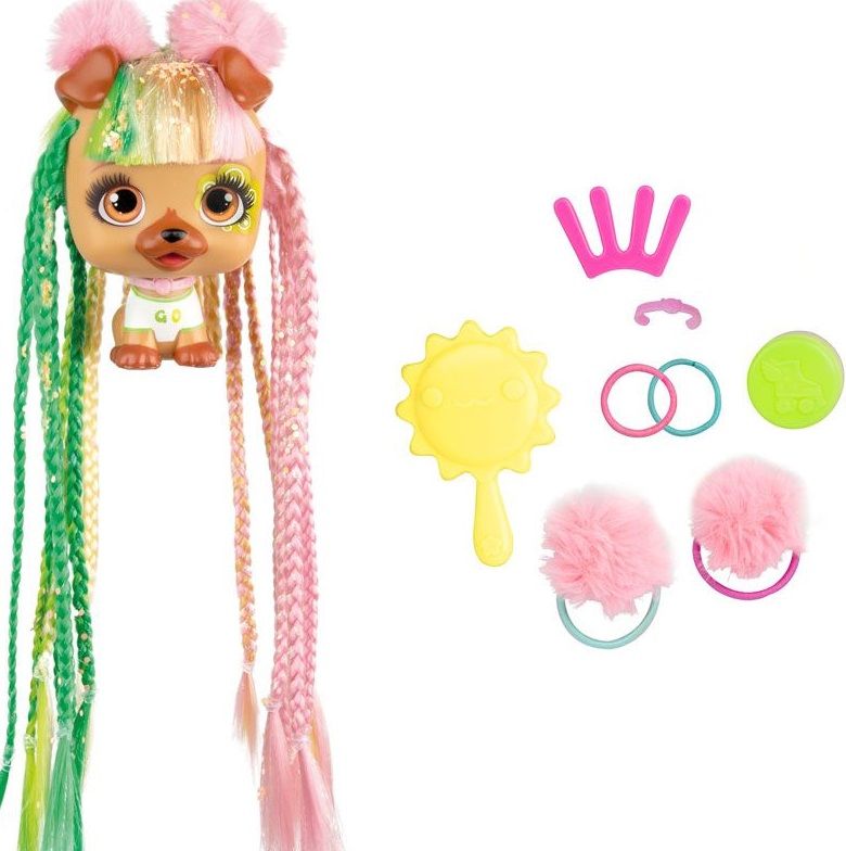 Детска играчка Vip Pets - Модно кученце с 9 изненади за прически ...