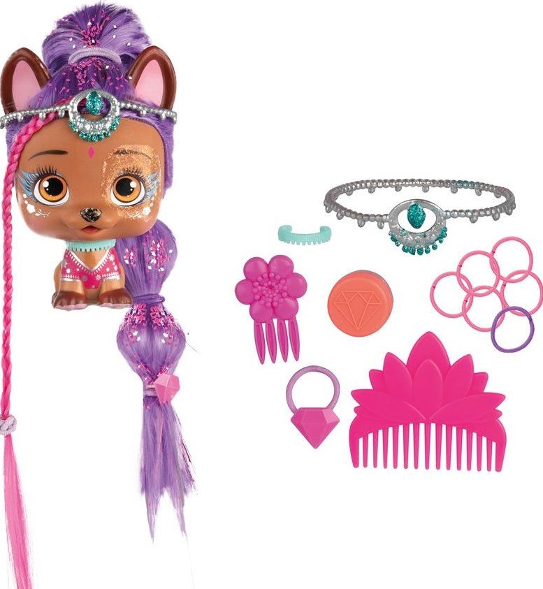 Детска играчка Vip Pets - Модно кученце с 9 изненади за прически ...