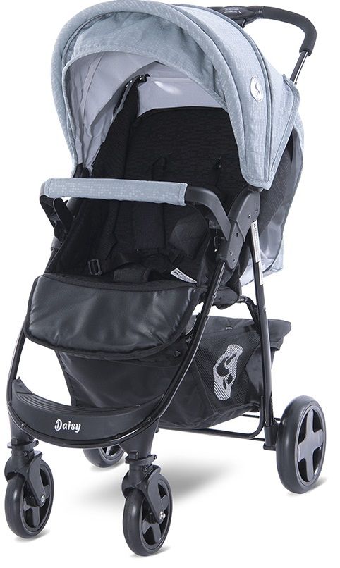Детска лятна количка Lorelli - Daisy Basic, Black&Silver Blue (разопакован) | Ozone.bg