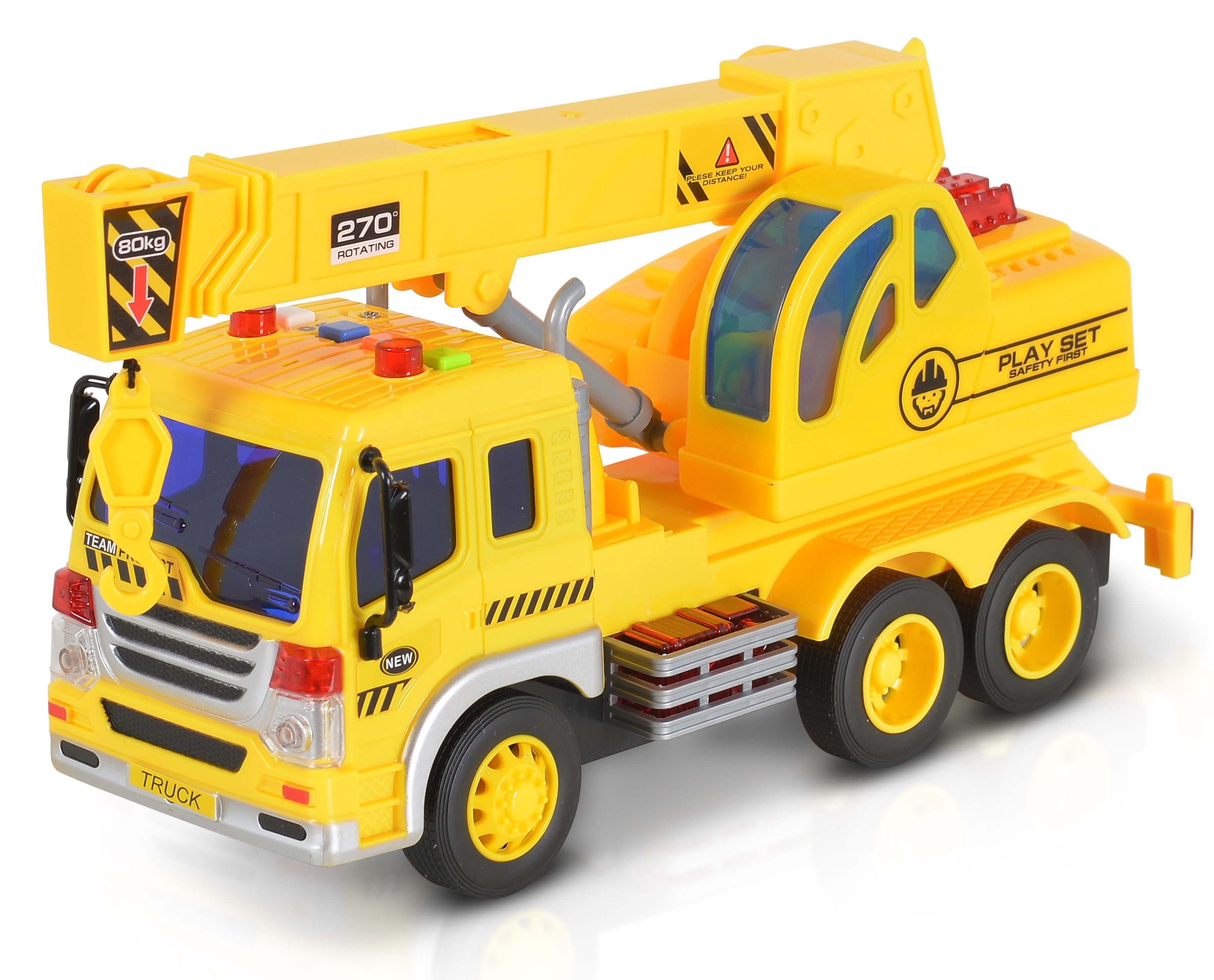Детска играчка Moni Toys - Камион с кабина и кран, 1:16 | Отлична цена ...