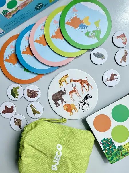 Детска игра с карти Djeco - Животните по света | Отлична цена | Ozone.bg