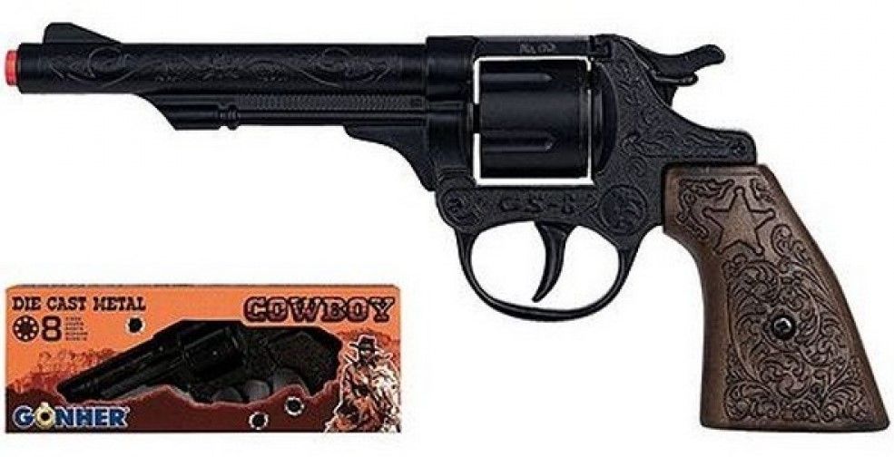 Детска играчка Gonher - Каубойски револвер, черен | Отлична цена | Ozone.bg