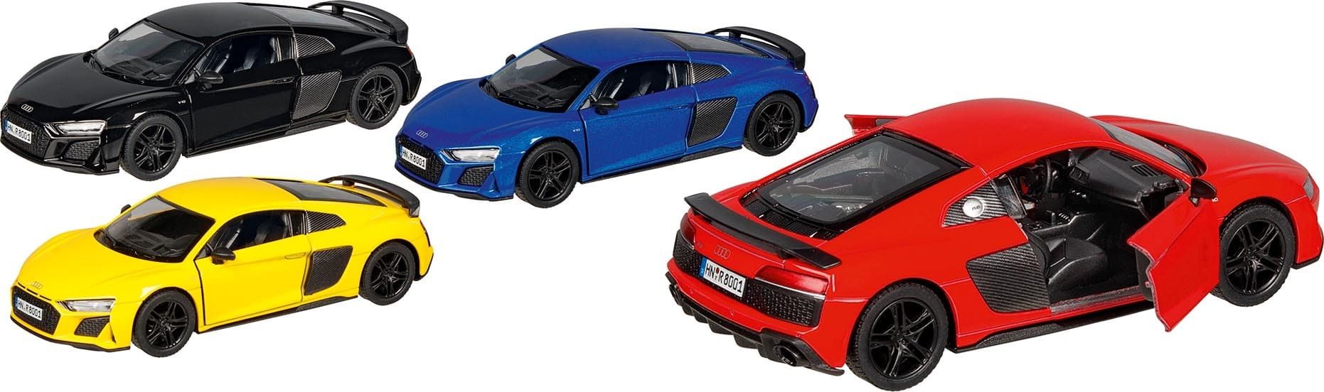 Детска играчка Goki - Метална количка, Audi R8 Coupе, асортимент ...