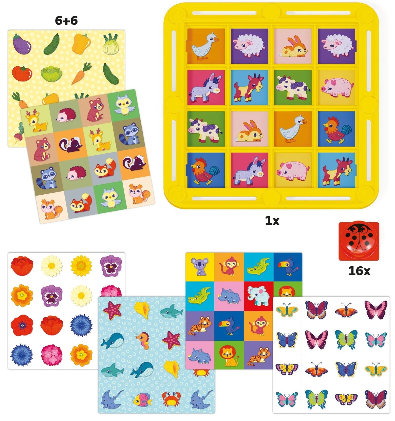 Детска игра за памет Quercetti - Fantamemo, калинка | Отлична цена ...