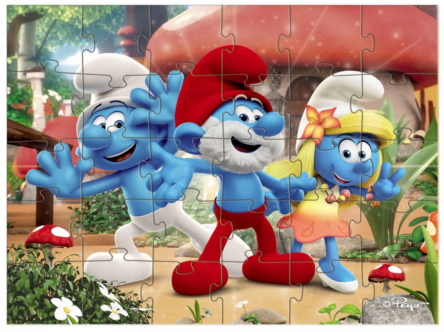 Детски пъзел DoDo от 30 части - Смърфове | Супер цена | Ozone.bg