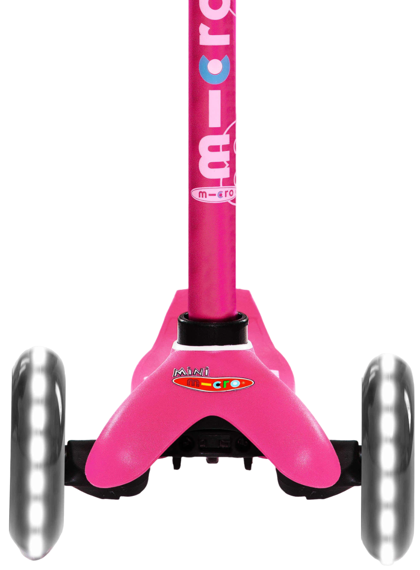Детска тротинетка Micro - Mini Deluxe LED, Pink | Отлична цена | Ozone.bg