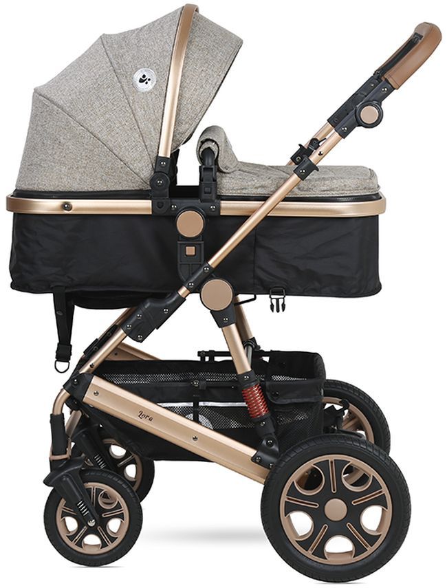 Детска комбинирана количка 3в1 Lorelli - Lora Set, Pearl Beige | Добра цена | Ozone.bg
