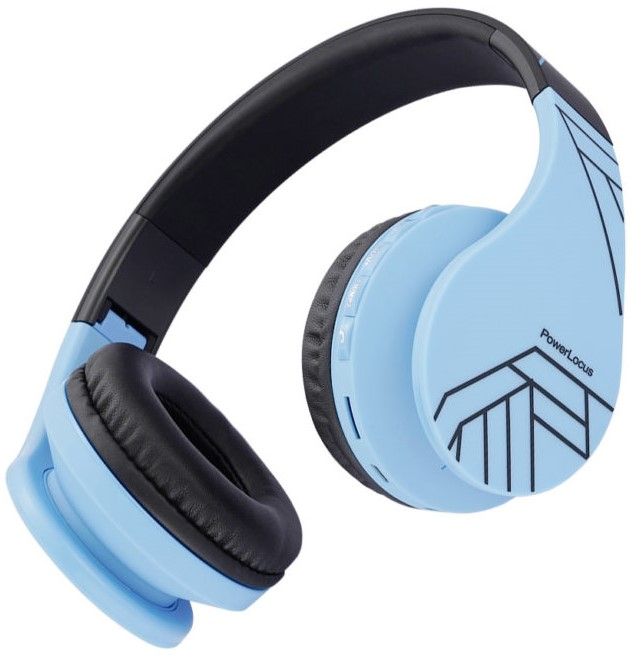 Детски слушалки с микрофон PowerLocus - P1, безжични, сини | Ozone.bg