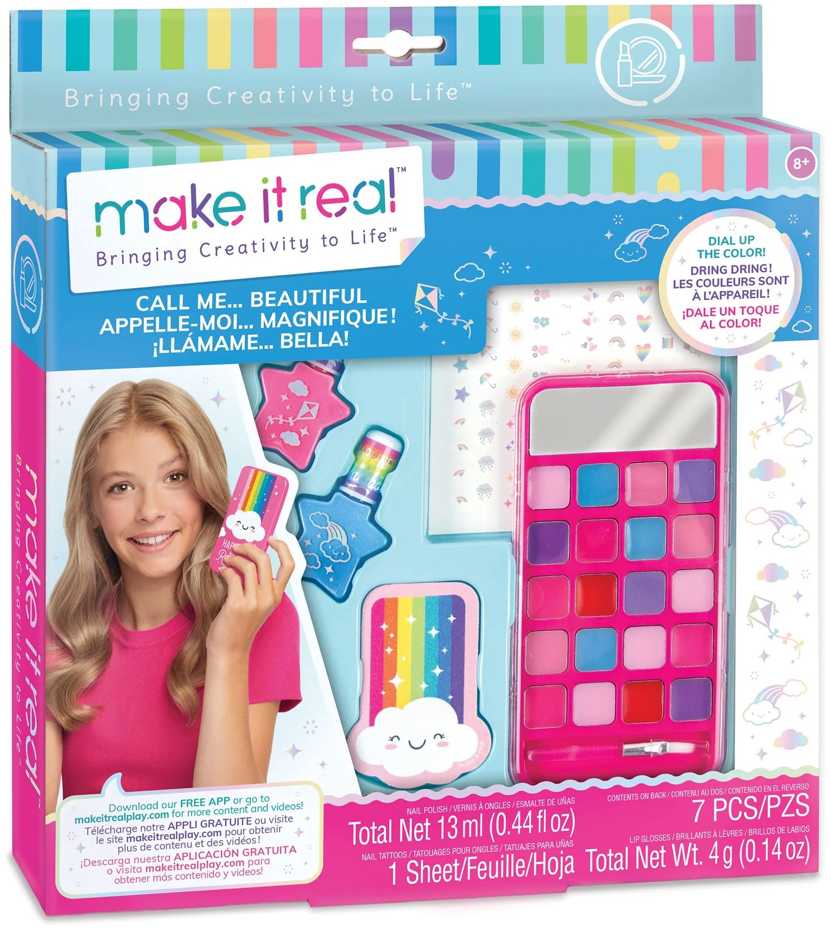 Детски козметичен комплект Make it Real - Гримове и лак за нокти ...